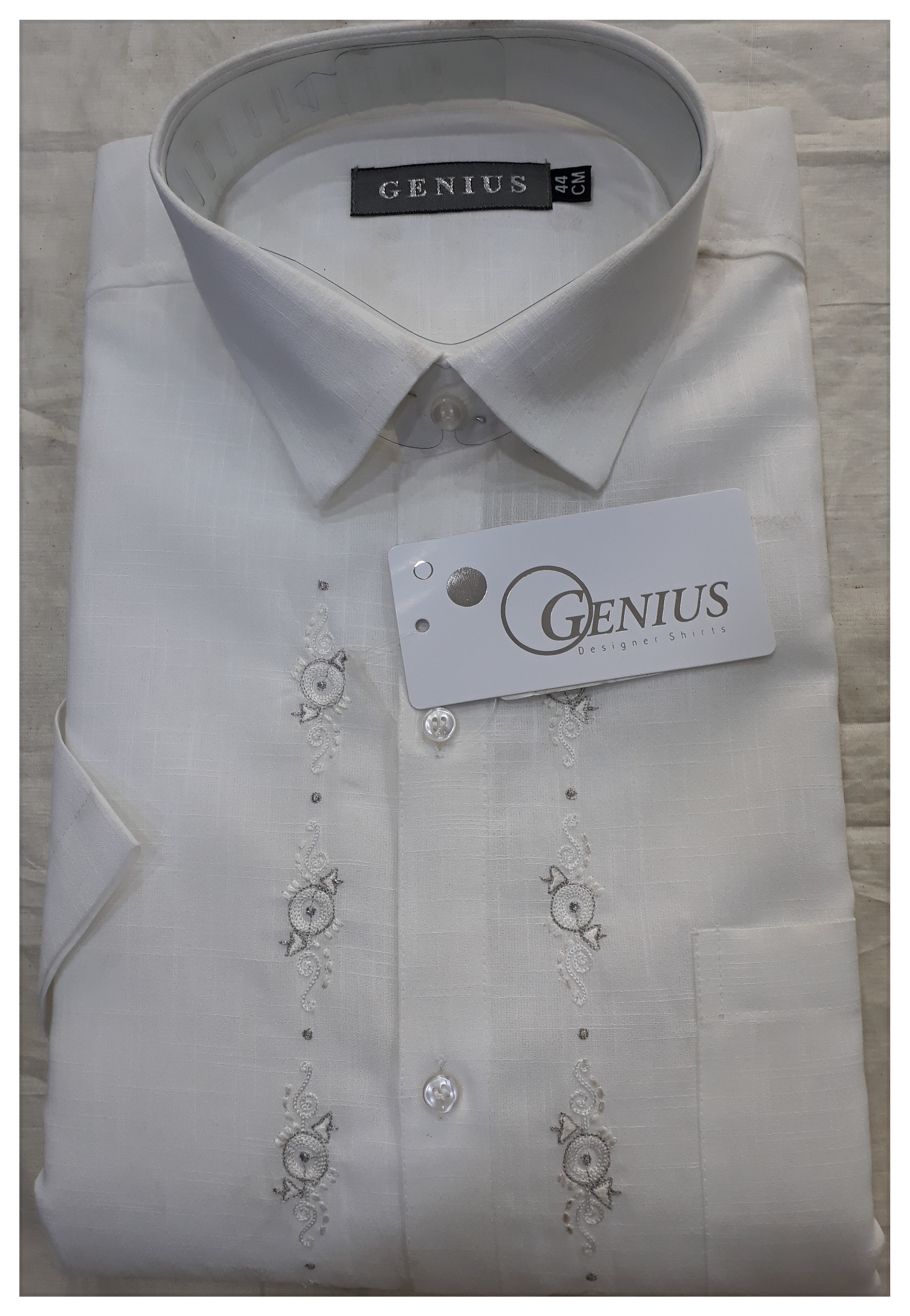 Buy GENIUS Mens Half Sleeve Party Wear Designer Shirt (Side Cut,Only ...