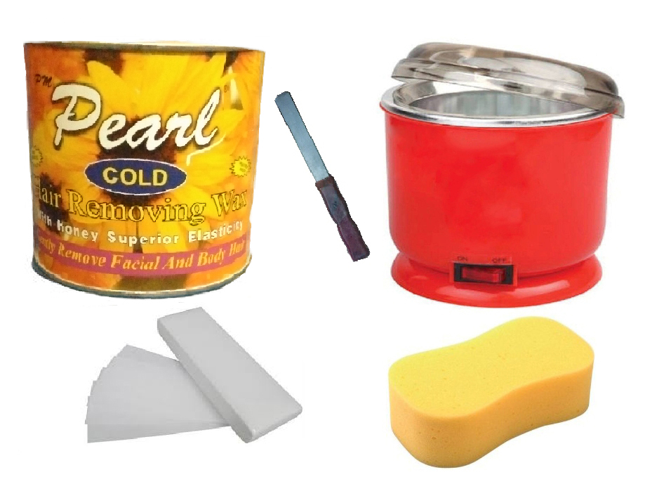 Buy DDH Cold Wax + 90 Wax Strips Pack + Wax Auto Cut Heater + Sponge ...