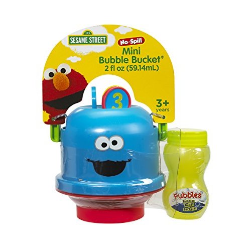 Buy Little Kids Sesame Street Mini No-Spill Bubble Bucket Cookie ...