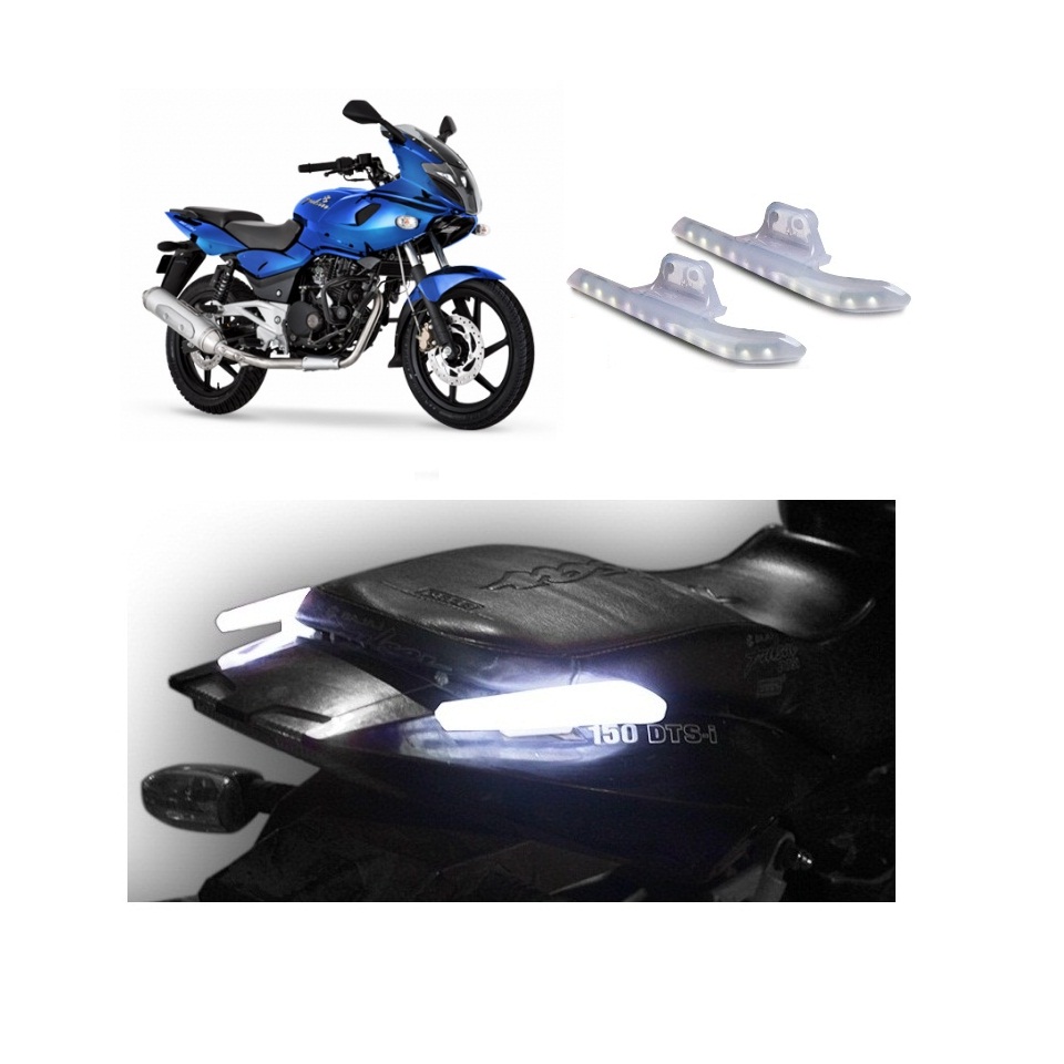 Buy Bikers World White 24 Led Smd Bike Rear Grab Rail Tail Light Drl ...