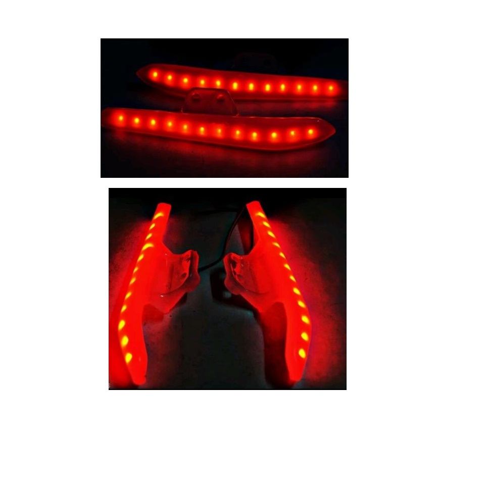 Buy Bikers World Red 24 Led Smd Bike Rear Grab Rail Tail Light Drl For ...