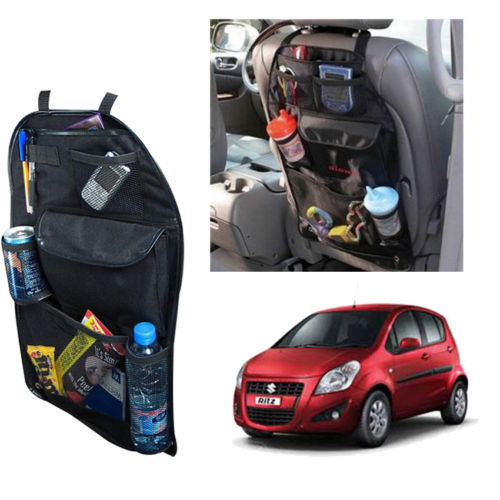 Buy Car Back Seat Pocket-Storage Organizer Black Colour Online @ ₹449 ...
