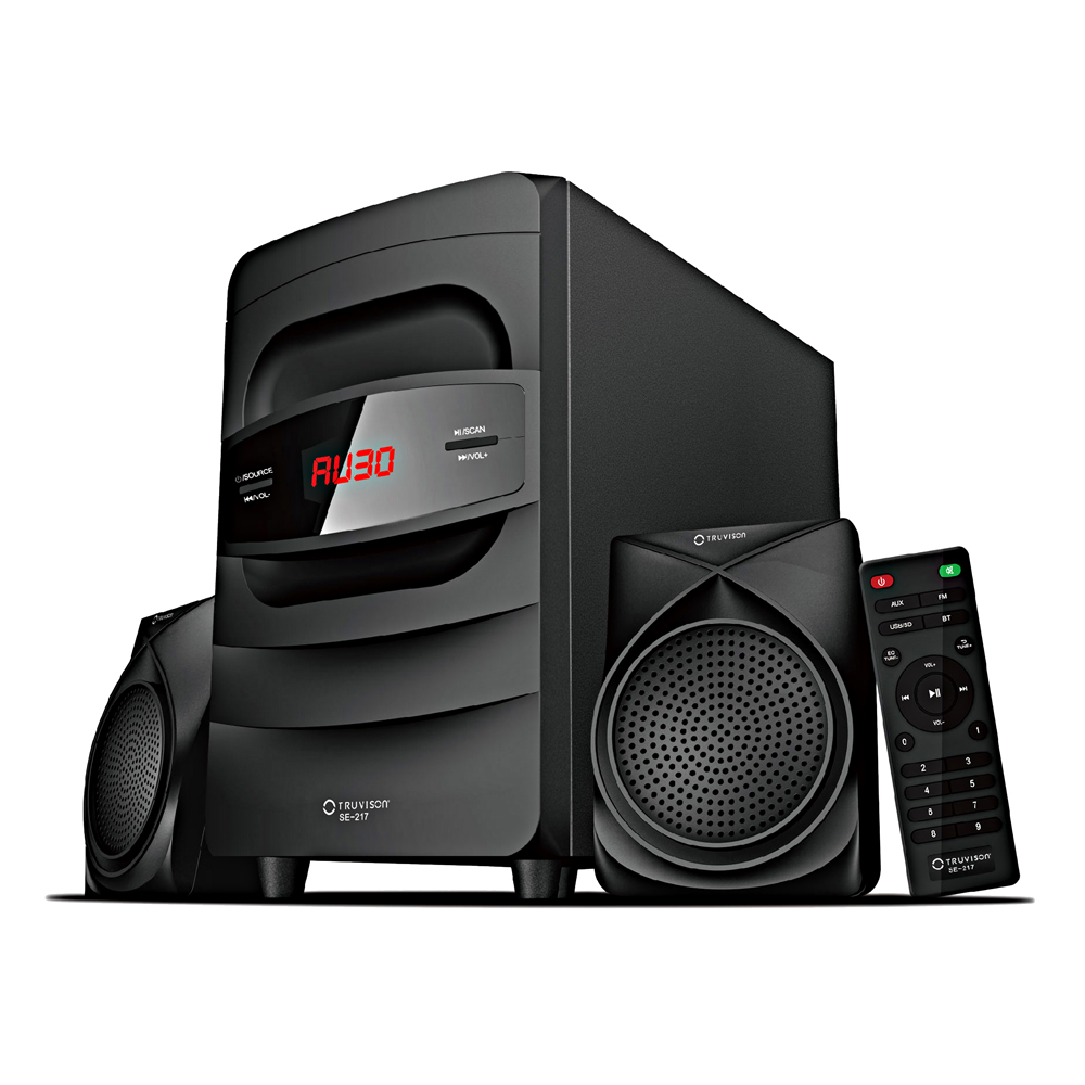 Truvison SE-217 2.1 Channel Music System with Bluetooth USB FM AUX MMC ...