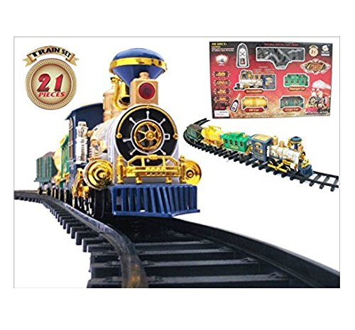 Buy Classical Battery Operated Radio Control Smoke Train set (21 Pcs ...