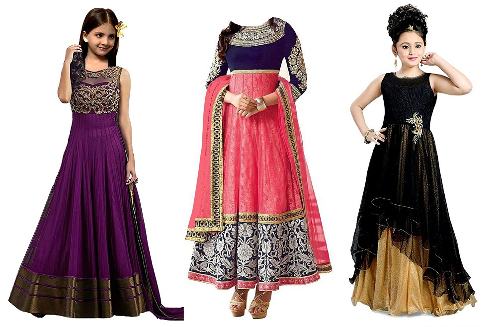 Buy Maxthon Fashion New Designer Kids Girl's Wear Pink,Purpel & Black ...