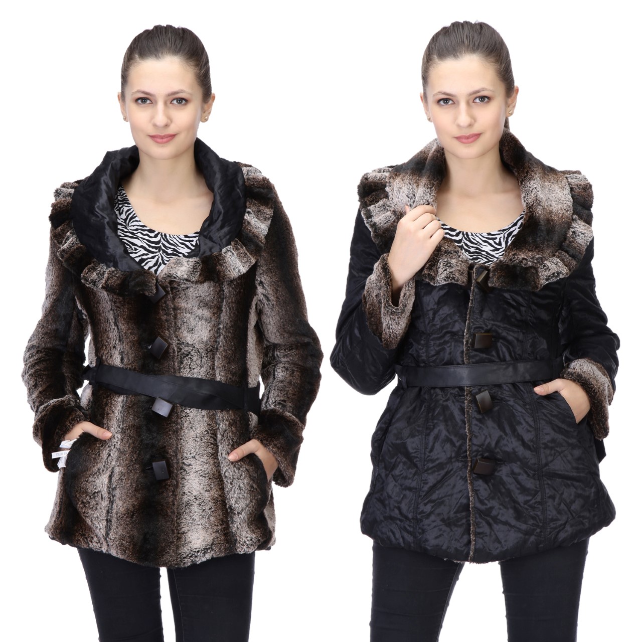 Buy LeFashionelle Full Sleeves Stylish European Winter Jacket with High ...