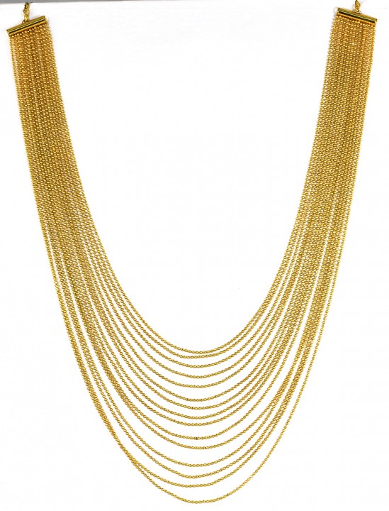 Buy Zaveri Pearls Non Plated Gold Alloy Necklace Set For Women Online