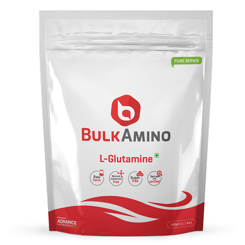 Buy Advance Nutratech BulkAmino L-Glutamine supplement powder 500gm(1 ...