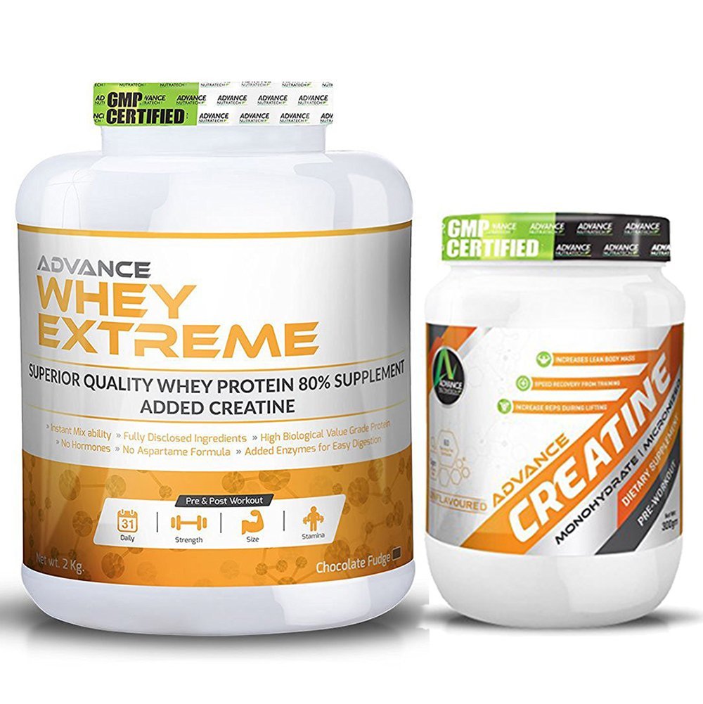 Buy Advance Nutratech Whey Extreme 2 kg. Chocolate + Creatine 300gm ...