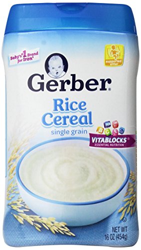Buy Gerber Single-Grain Rice Baby Cereal, 16 Ounce (Pack of 6) Online ...