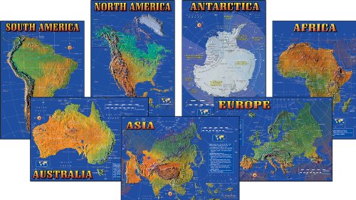 Buy Carson Dellosa Mark Twain Seven Continents of the World Bulletin ...
