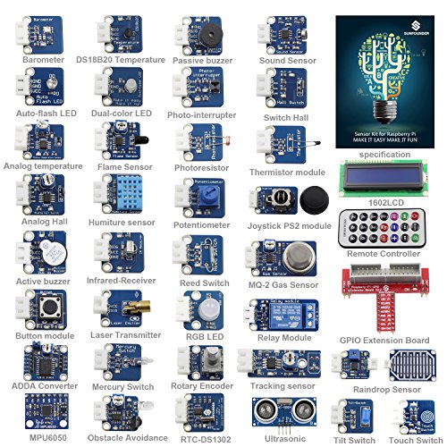 Buy SunFounder 37 Modules Sensor Kit V2.0 for Raspberry Pi RPi 1 Model ...