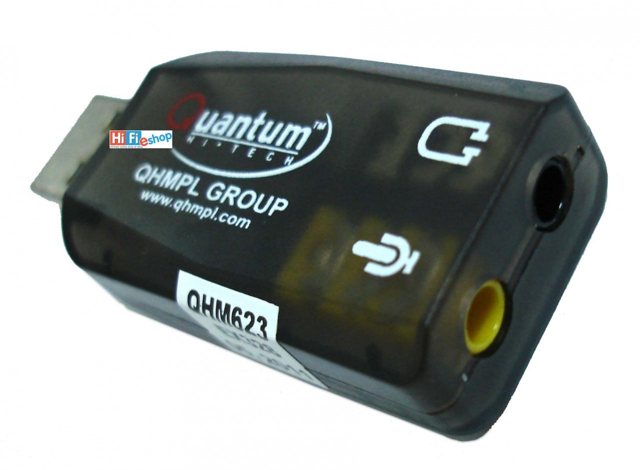 Buy Online: Quantum USB 2.0 to Mic / Speaker Audio Sound Card Adapter