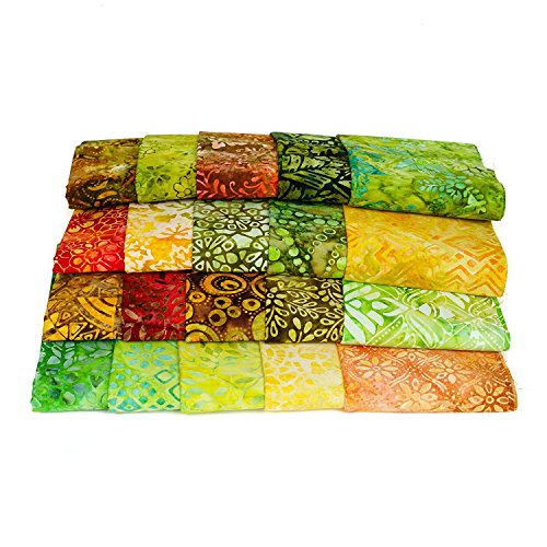 Buy Java Batiks 9 inch Strip Pack Set of 20 Precut Batik Strips CC177 ...