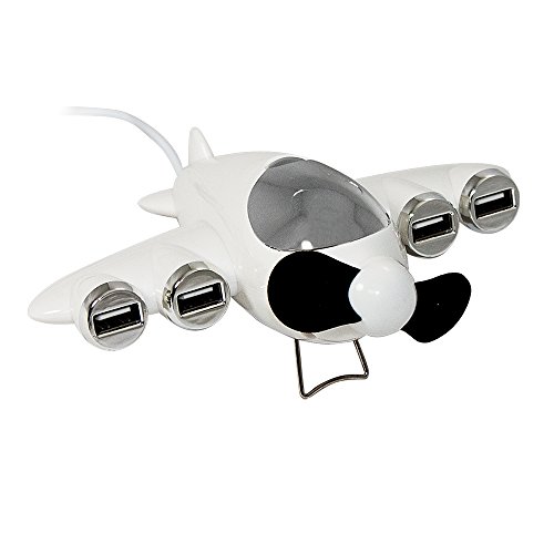 Buy Airplane 4 Port USB 2.0 Hub with Fan Online @ ₹2337 from ShopClues