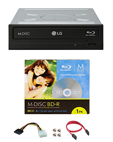 Buy LG 16x WH16NS40 Internal Blu-ray Writer Bundle with 1 Pack M-DISC ...