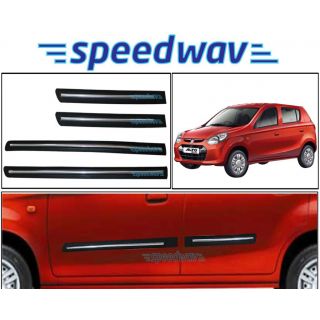 Speedwav Side Beading Chrome Plated For Maruti Alto-800 - Black Colour