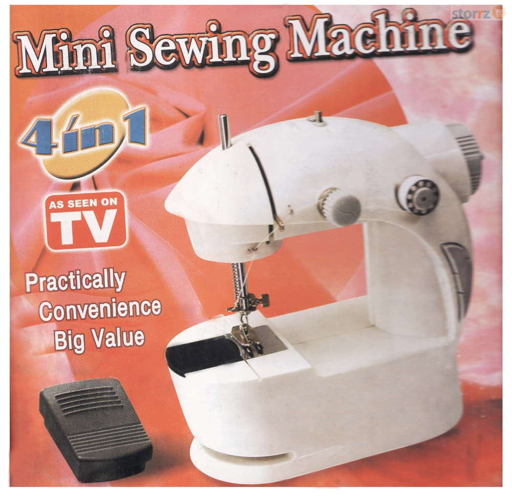 Mini Sewing Machine Portable 4 In 1 With Adapter & Pedal