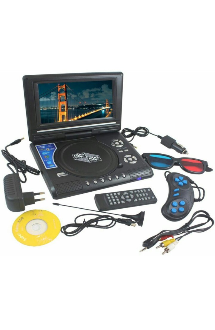 Portable EVD/DVD 3D Player 7.8 inch , DVD Players