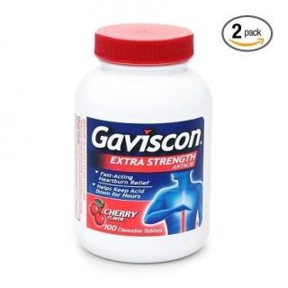 Buy Gaviscon Antacid, Extra Strength, Cherry, Chewable Tablets, 100 ...