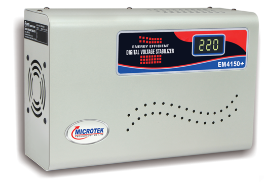 Microtek EM4150+ Voltage Stabilizer (150-280v) For 1.5 Ton AC , Stabilizers