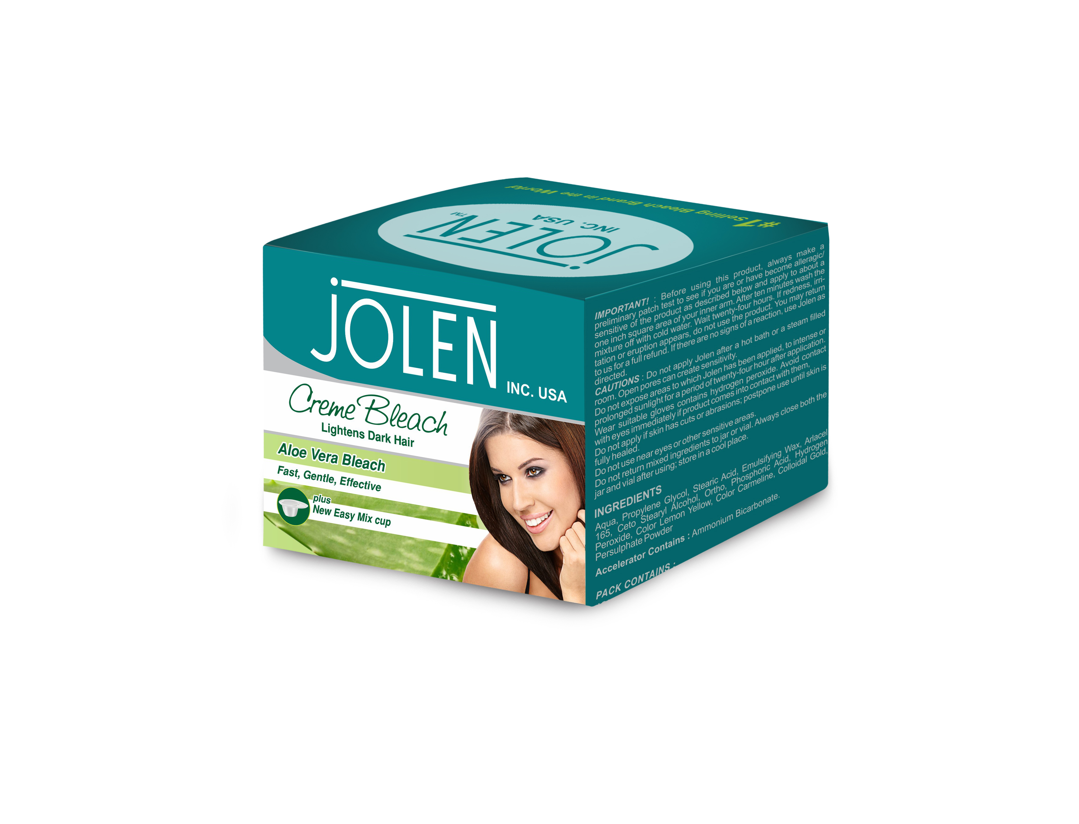 Jolen Aloevera Mild Bleach (For Sensitive Skin) - 140 gm