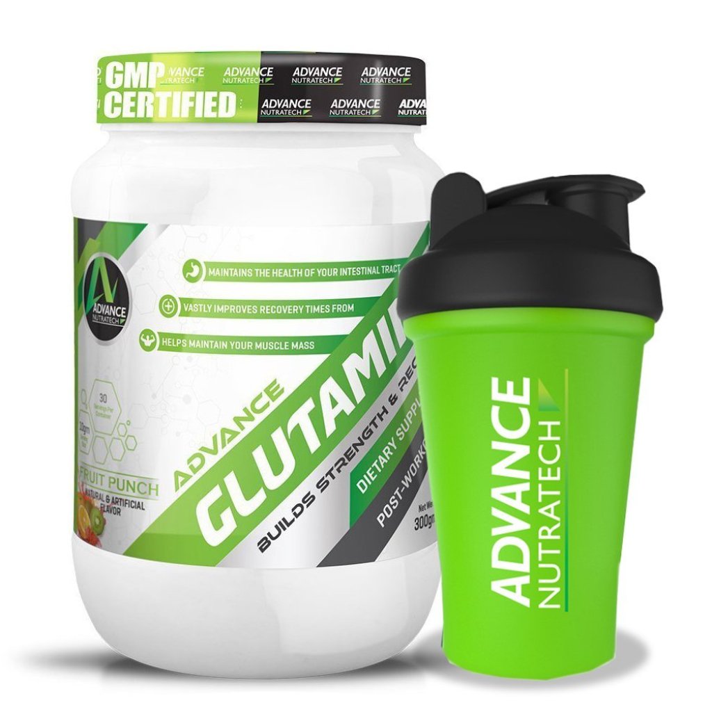 Buy Advance Nutratech Combo Glutamine 300gm 0.66lbs Fruit Punch Flavour ...