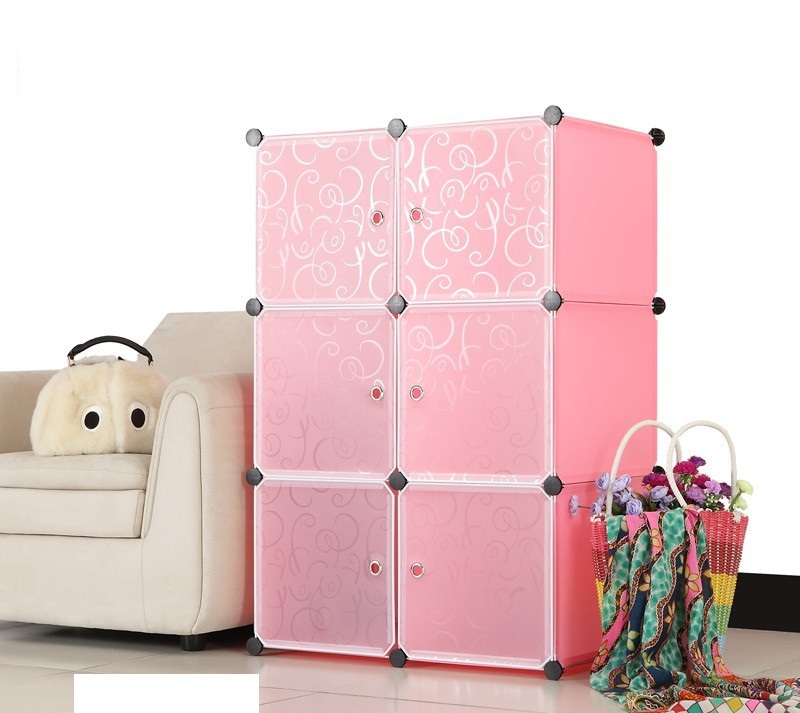 Buy PLASTIC WARDROBE CUPBOARD ALMIRAH -SLX- LKL-28- PNK Online @ ₹2850 ...