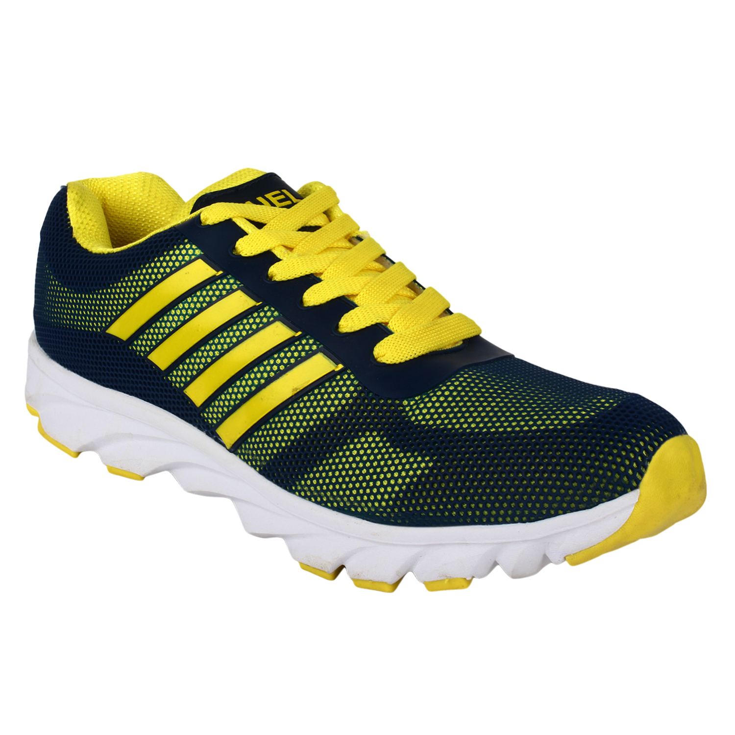 Buy Fuel Mens Blue Yellow Laced Up Running Shoes Online @ ₹1199 from ...