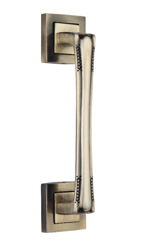 Buy Spider Zinc Pull Handle On Rose (Size 8 Inch) (Finish Antique Brass ...