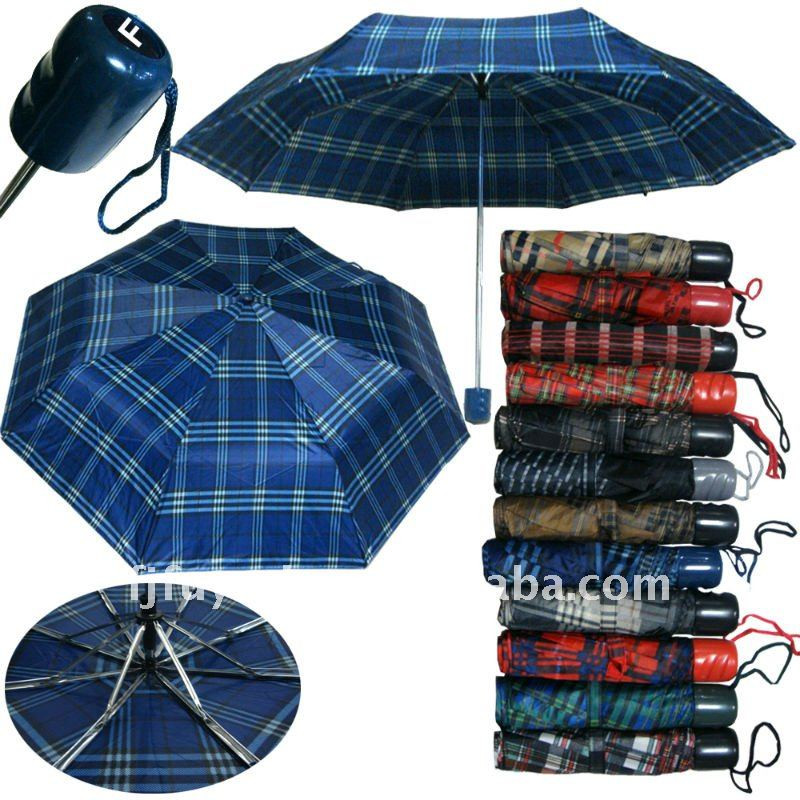 Check Design Three Fold umbrella for Men and Women In India - Shopclues ...