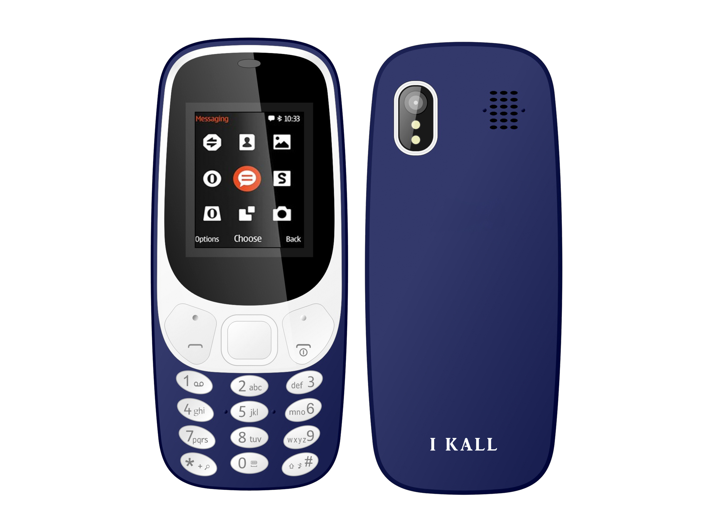 Buy IKall K3310 Blue 1.8 InchDual Sim Bis Certified Made In India Battery Saver (No Earphones ...