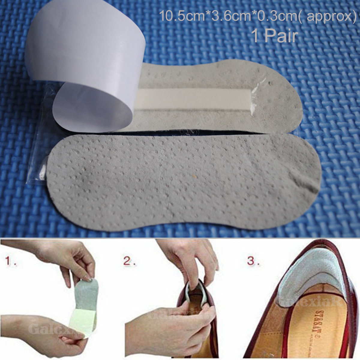 1 Pair High Heel Grips Back Pad Lather - Foam Cushion Protector Liner ...