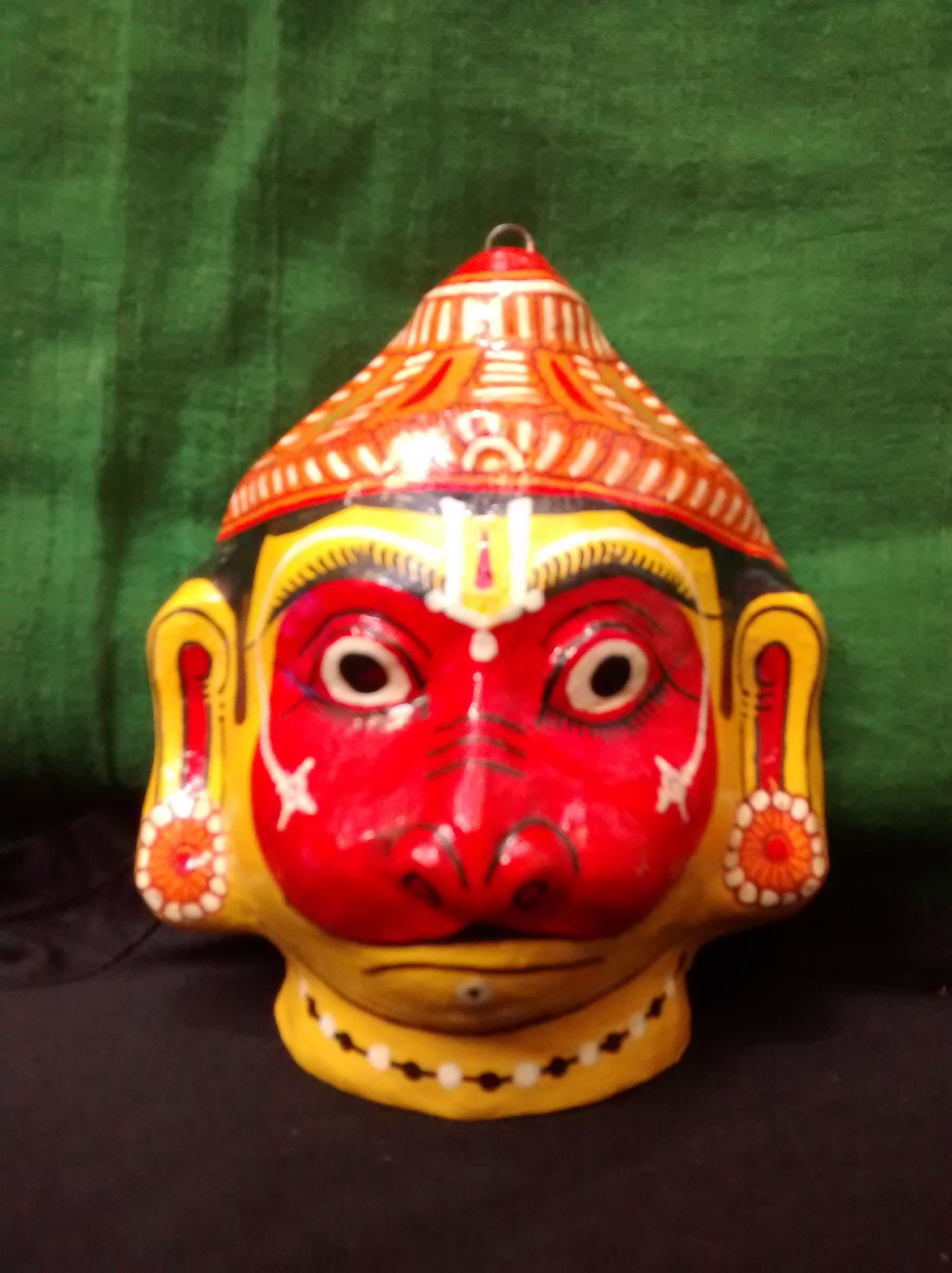 Buy A beautiful handcrafted papier mache mask of Hanuman, a ...