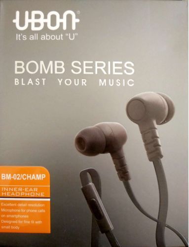 Buy Ubon Bomb Series Powerful Audio Bass Earphone / Headphone with Mic 3.5 MM Jack (BLACK ...