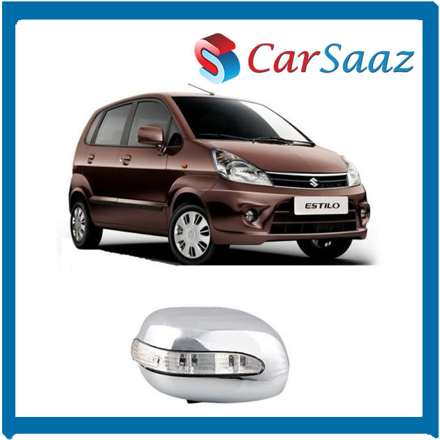 BLINKING MIRROR COVER CHROME For NEW MARUTI SUZUKI ZEN ESTILO - VX(2009)