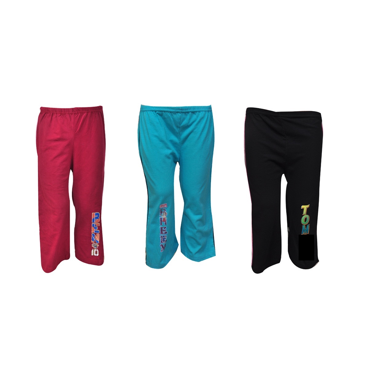 Buy Pari Prince Kids Hosiery Track Pants (Set of 3) Online @ ₹599 from ...