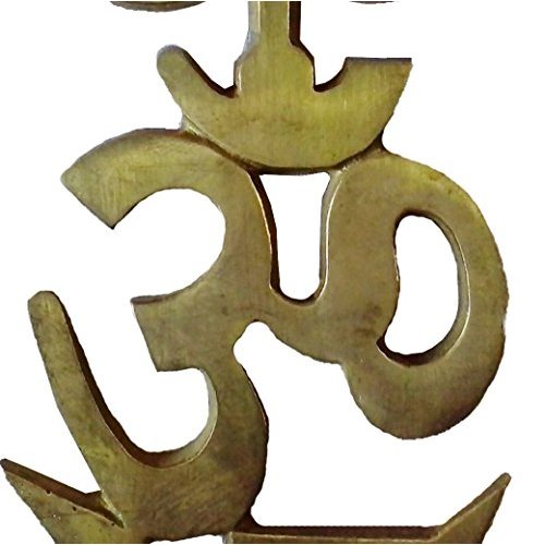 Buy Unique Brass Wall Hanging Om Trishul Swastika Big Hanging Fine ...