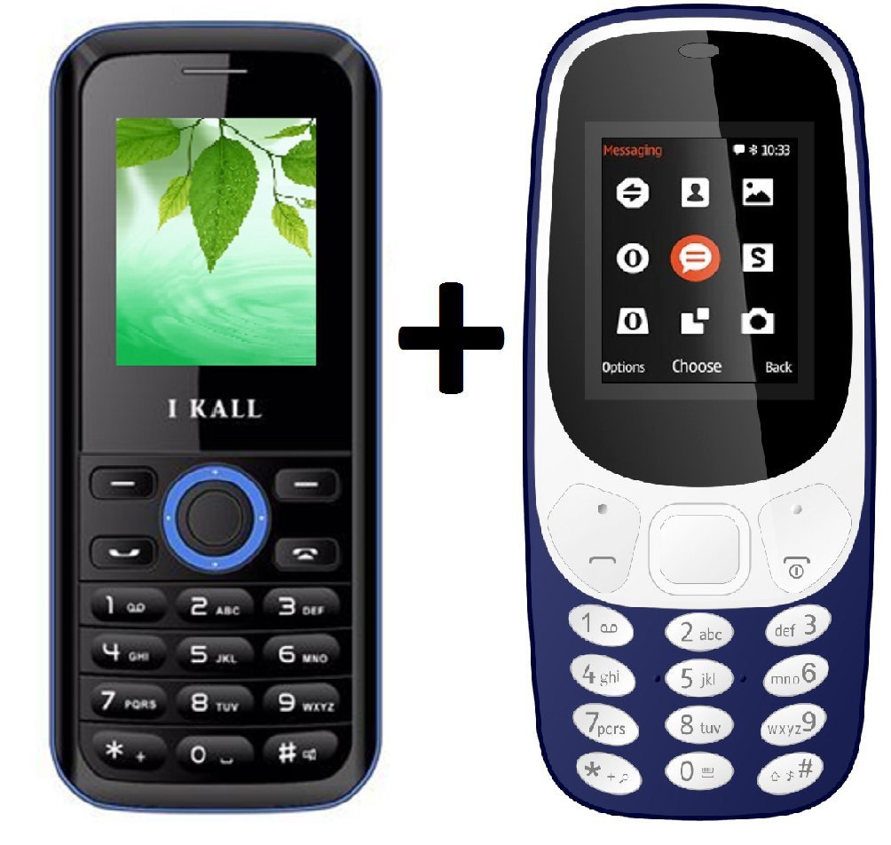 Buy IKall K3310 Combo with K18 Basic Feature Mobile Phone Online @ ₹1199 from ShopClues