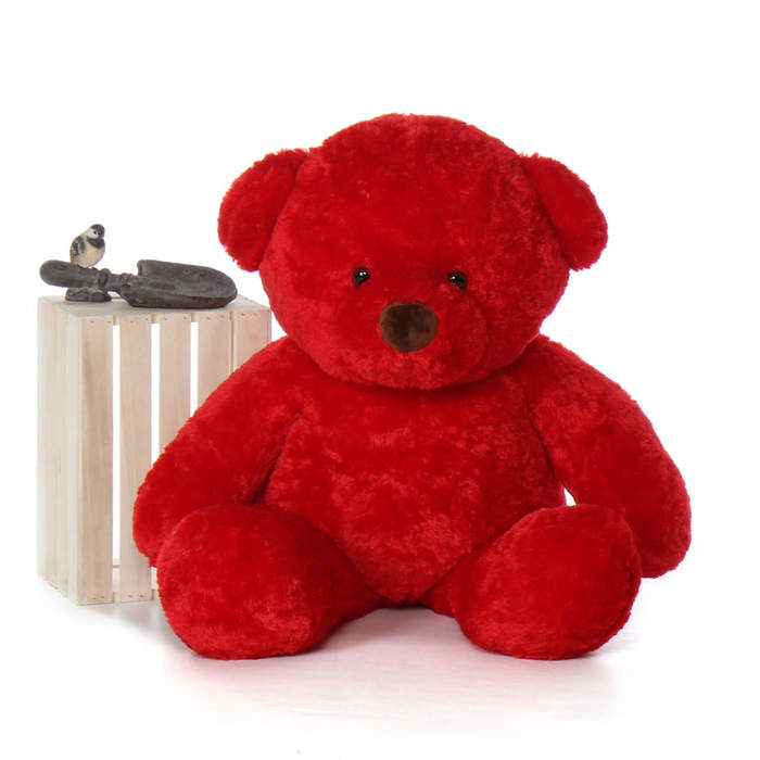 Buy ToYBULK- Life Size Red Color Stuffed Teddy Bear 5 Ft /152 cm (Made ...