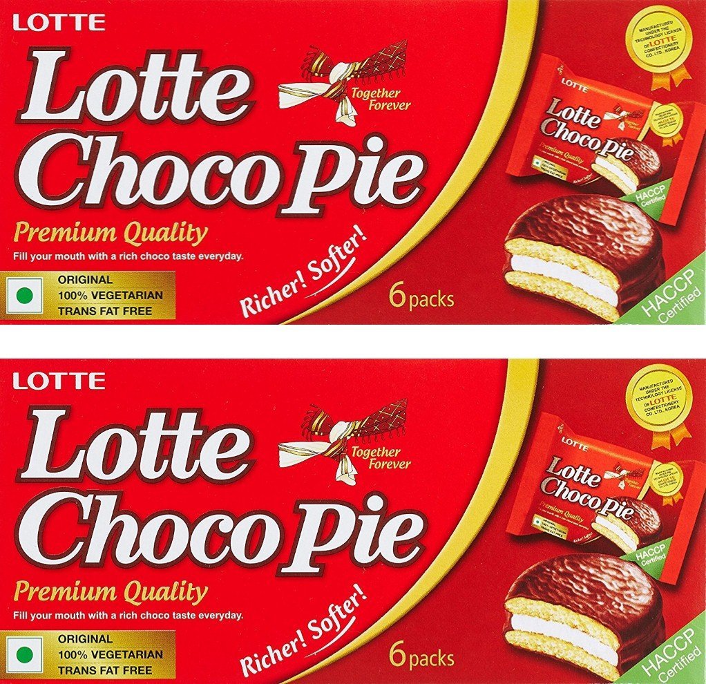 Buy Lotte Choco Pie, Carton, 168g (Pack Of 2) Online @ ₹140 from ShopClues