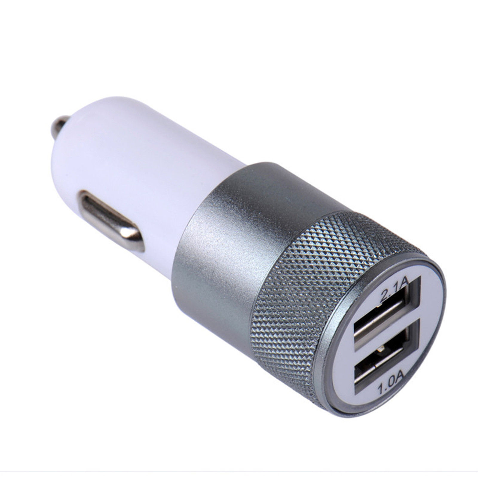 Buy Portable Mini Bullet Shape 2.1A Metal Dual USB Car Charger ...