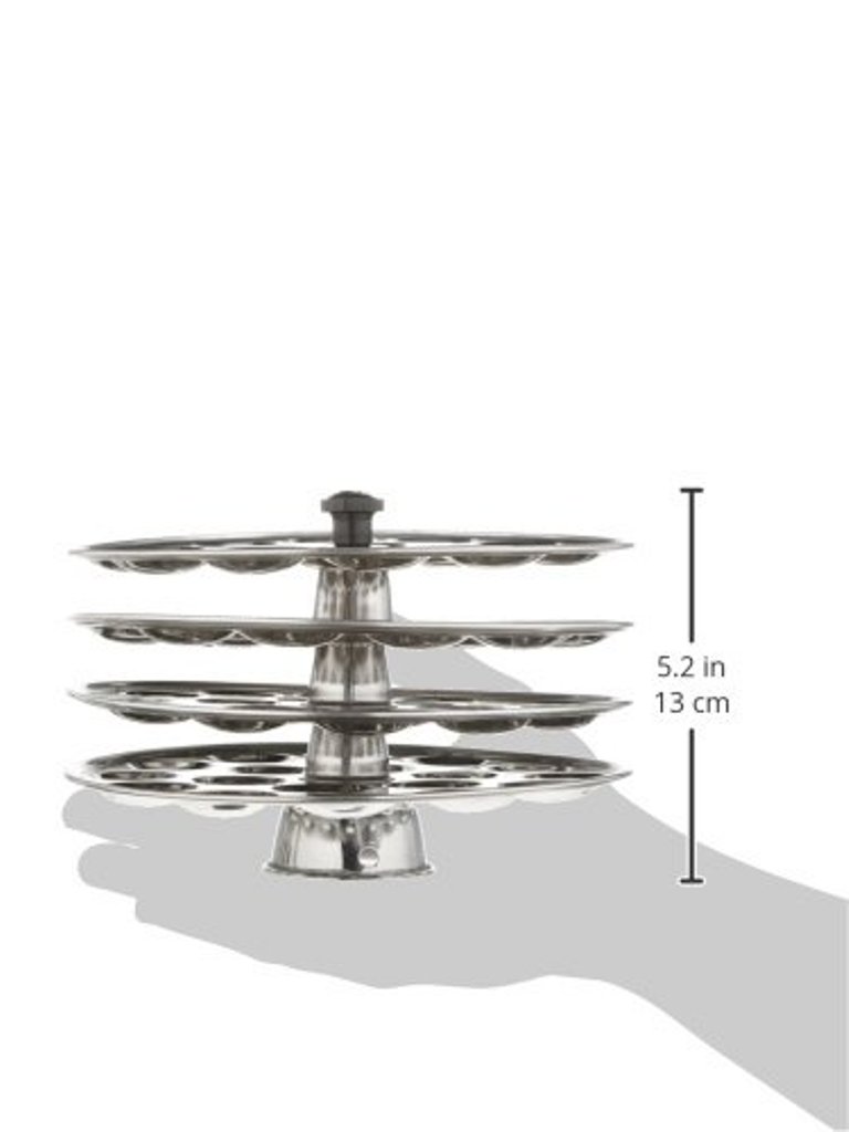 Buy SMB Stainless Steel 4 Plates Mini Idli Stand (72 Idlis) Online ...