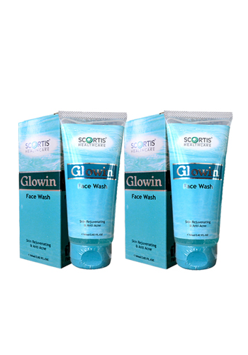Buy GLOWIN FACE WASH (SKIN REJUVENARING ANTI ACNE)-60ML(PACK OF TWO ...