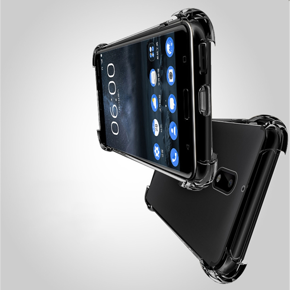 Buy NOKIA 6 Anti-Knock Design Shock Soft Silicone Shockproof ...