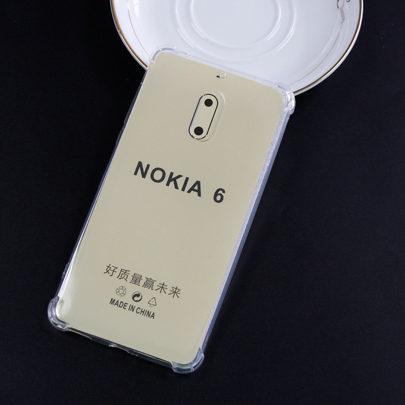 Buy NOKIA 6 Anti-Knock Design Shock Soft Silicone Shockproof ...