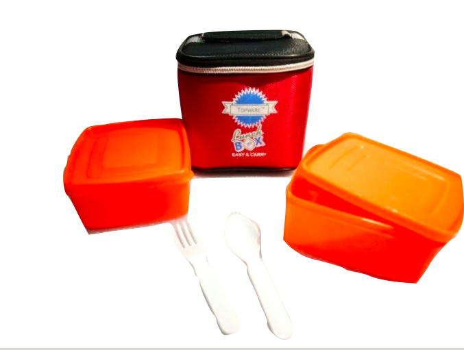 Buy Topware 2 container 2g lunch box with free forks and spoon and ...