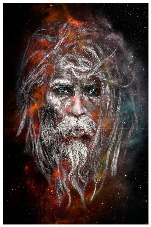 Buy Posterskart Cosmic Sadhu Poster (12 x 18 inch) Online @ ₹199 from ...