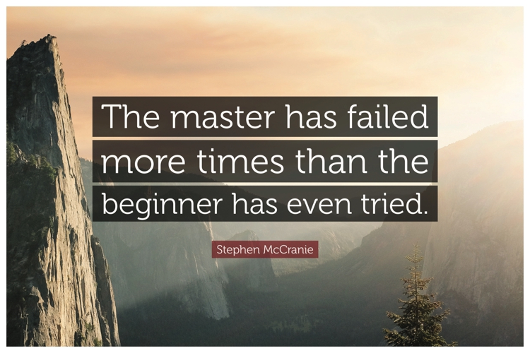 Buy Posterskart The Master Has Failed More Times Than The Beginner Has ...