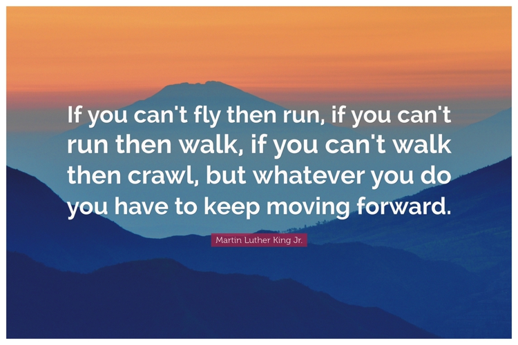 Buy Posterskart Keep Moving Motivational Quote Poster (12 x 18 inch ...